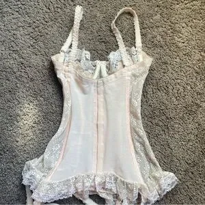 Glydons | Intimates & Sleepwear | Vintage Glydons Corset Bustier Peach ...